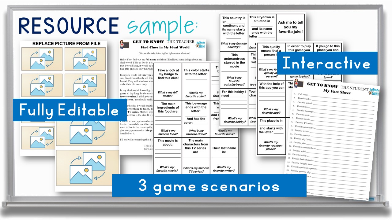 Get To Know The Teacher Back to School Scavenger Hunt - Print and ...