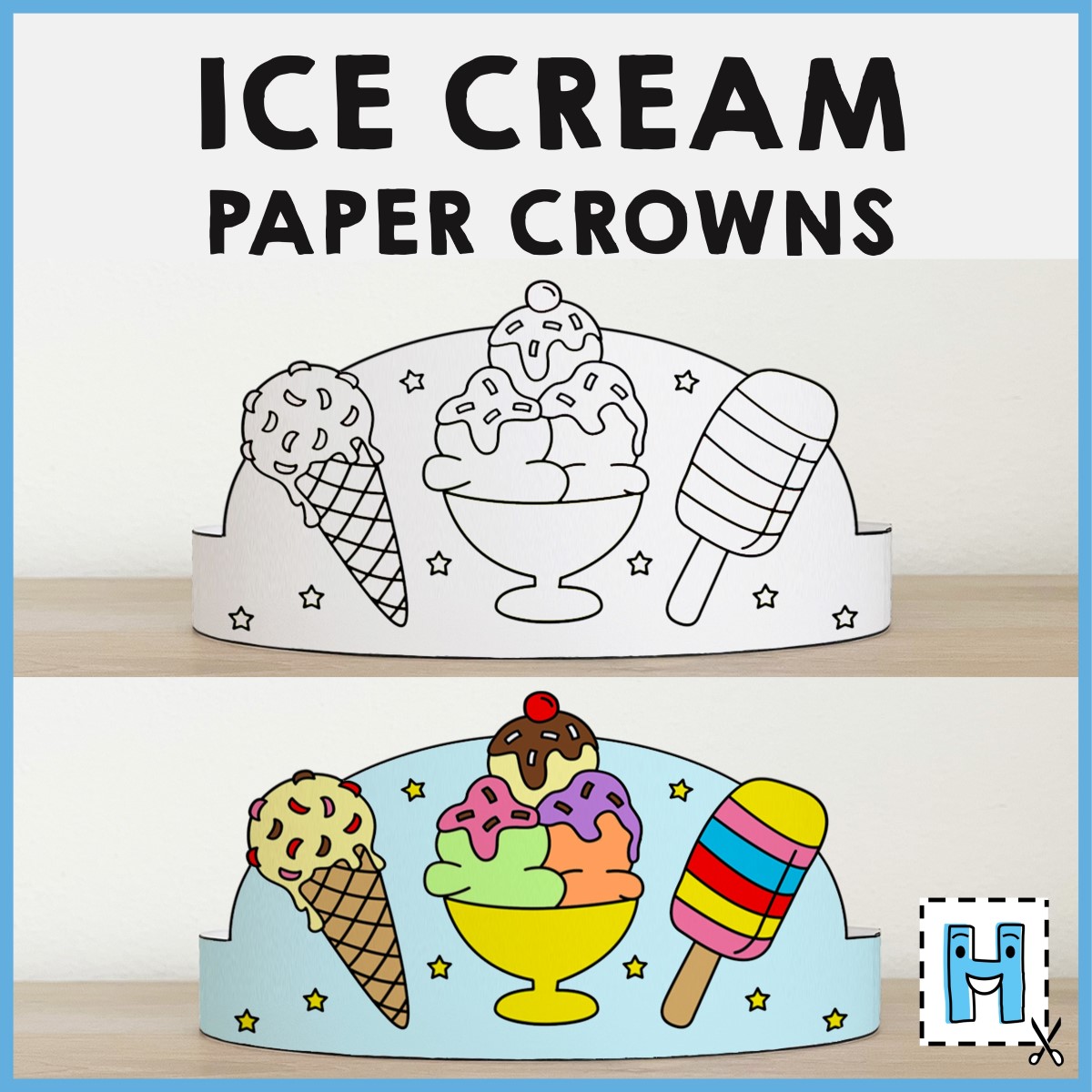 Turkey Hat Paper Crown Printable Coloring Thanksgiving Craft Activity ...