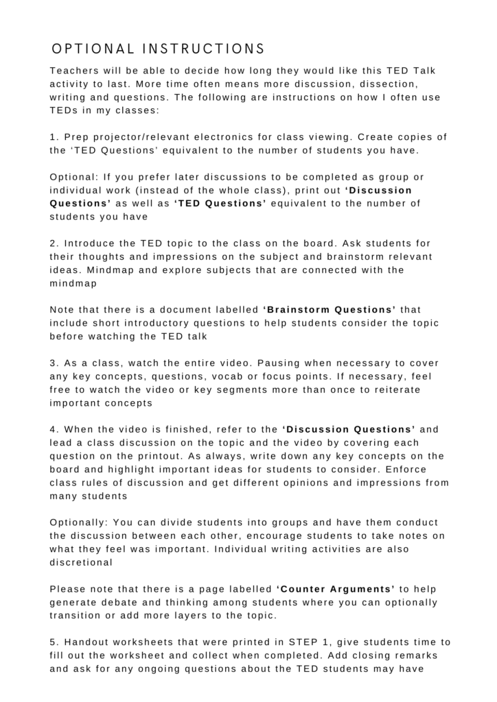 Summer Time Ted Talk - On Happiness & Fulfillment (High School | End of ...