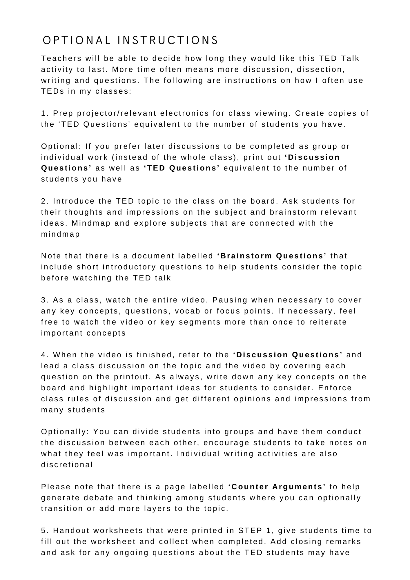 Short TED Talks - Disabilities & Inclusion | Discussion & Reflective ...