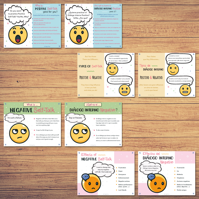 Positive Self-Talk with Emojis PowerPoint Presentation BUNDLE | Made By ...