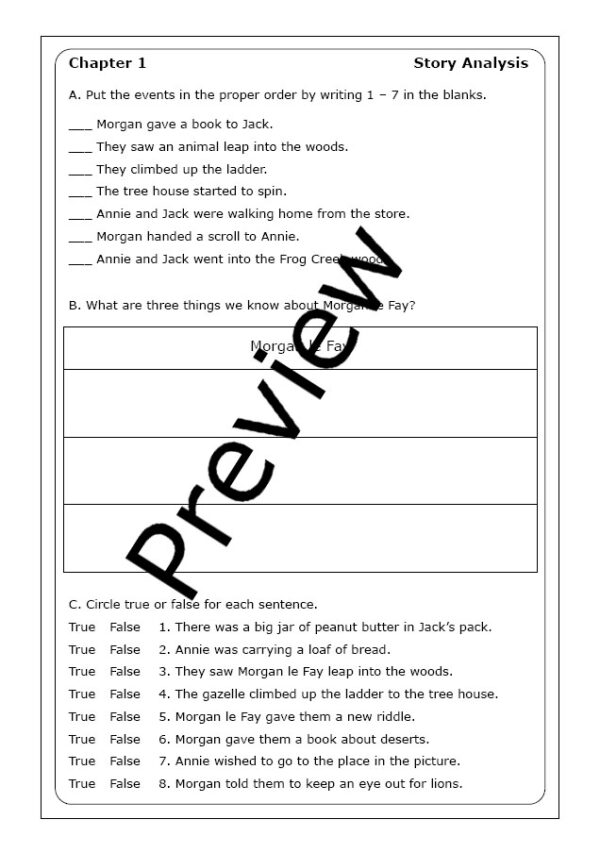 Magic Tree House "Lions at Lunchtime" worksheets | Made By Teachers