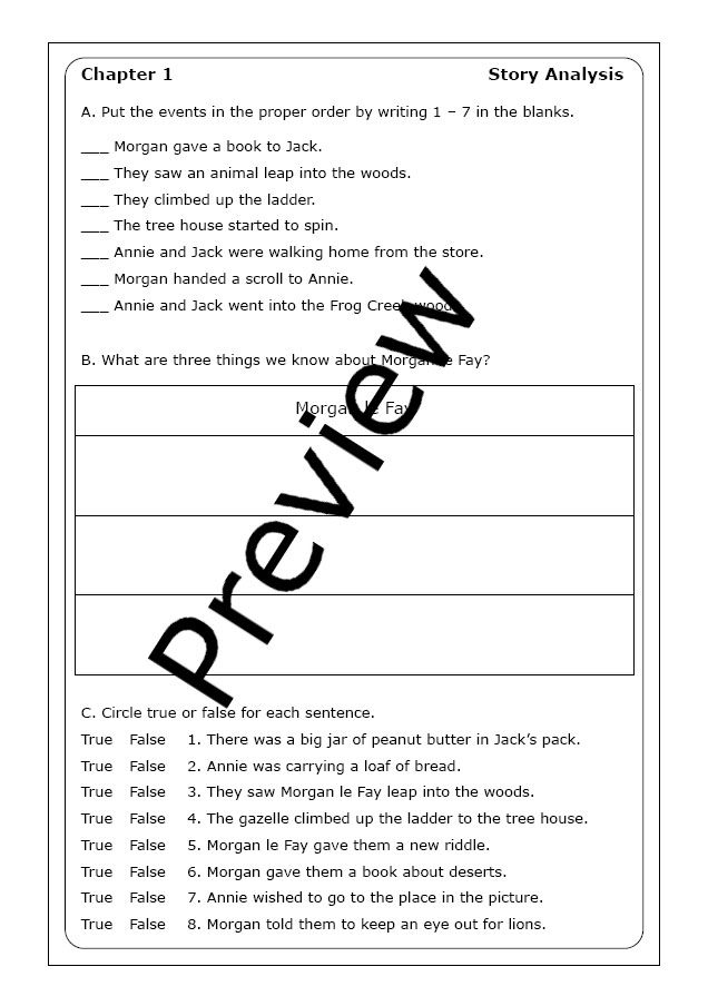 Magic Tree House "Lions at Lunchtime" worksheets | Made By Teachers