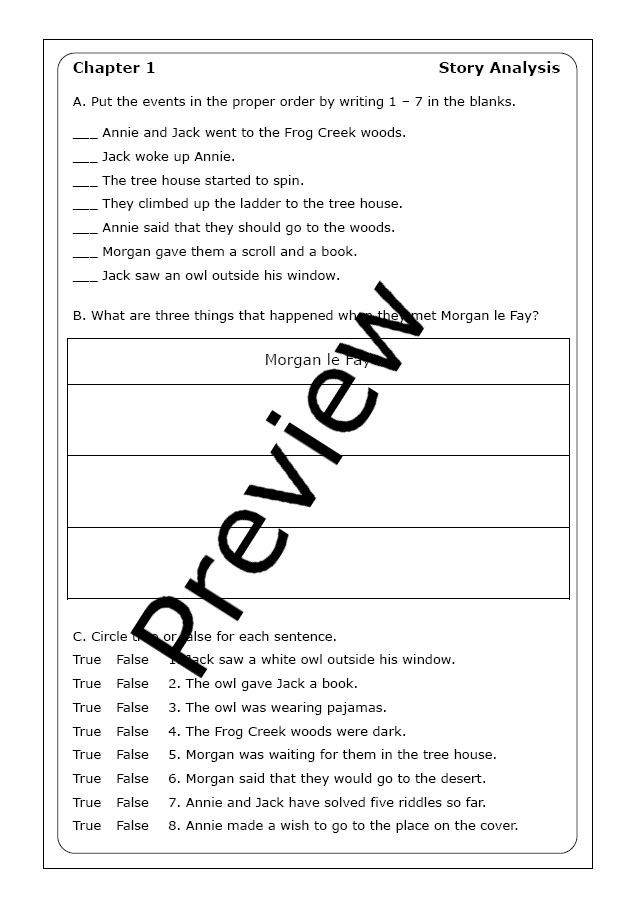 Magic Tree House "Polar Bears Past Bedtime" worksheets | Made By Teachers