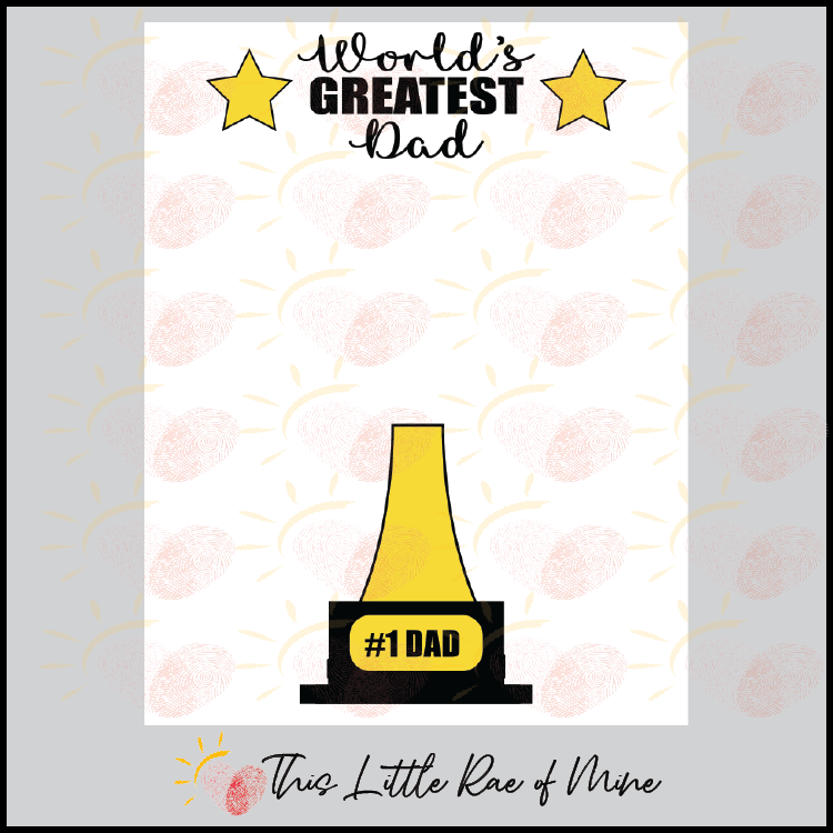 World's Greatest Dad Grandpa - #1 - Father's Day - printable Handprint ...
