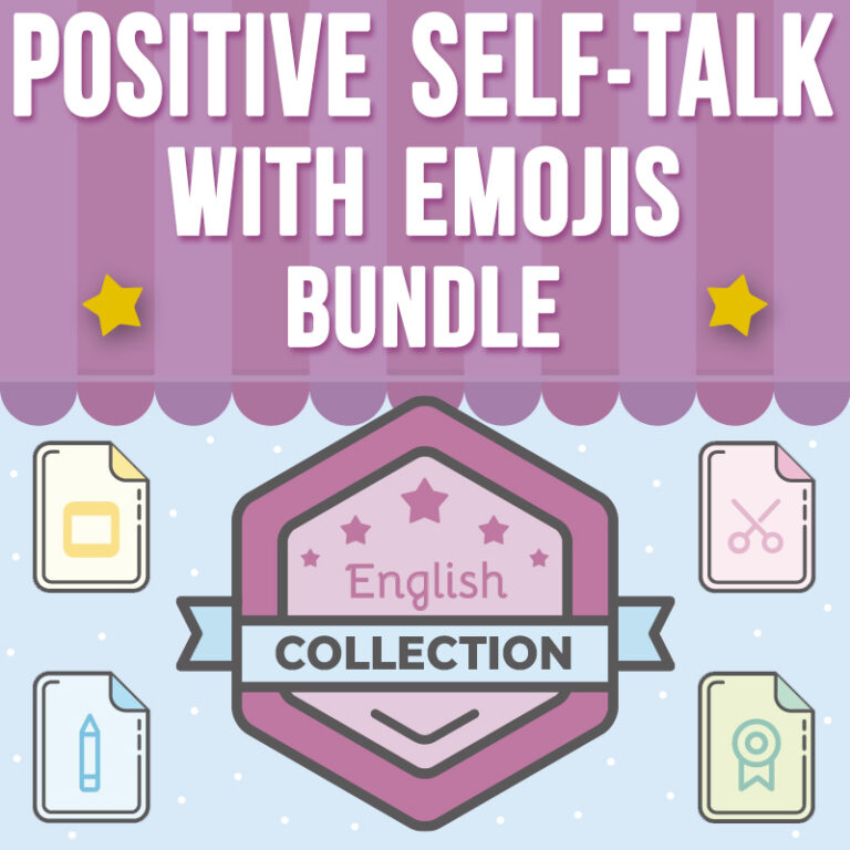 Positive Self-Talk with Emojis | Collection BUNDLE | Made By Teachers