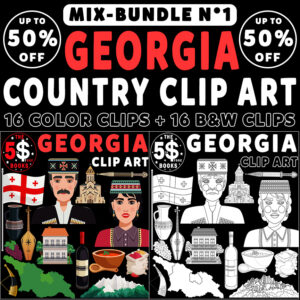 Georgia Tracing And Coloring Pages For Kids - 16 Sheets | Made By Teachers