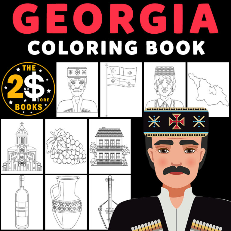 Georgia Country Coloring Book - 16 Pages | Made By Teachers