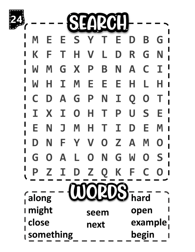 Fun and Effective Sight Word Word Search Workbook for Kids | Made By ...
