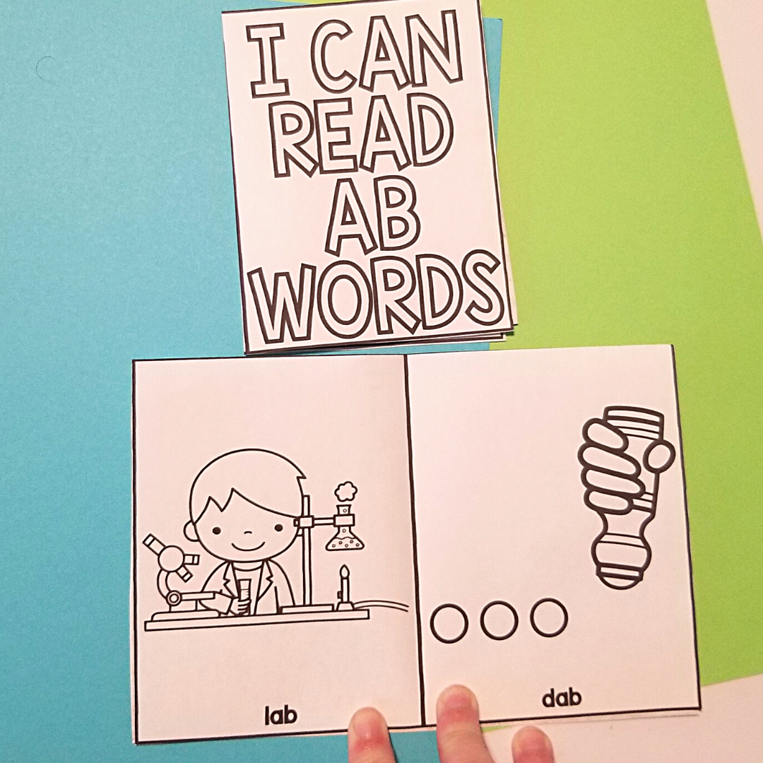 AB Word Family Foldable Mini Books | Made By Teachers