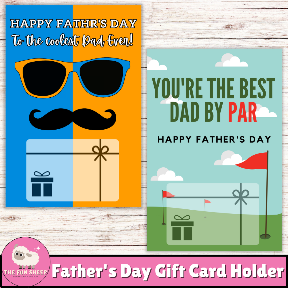 Father's Day Gift Card Holder | Gift Card Holder for Dad SET OF 2 ...