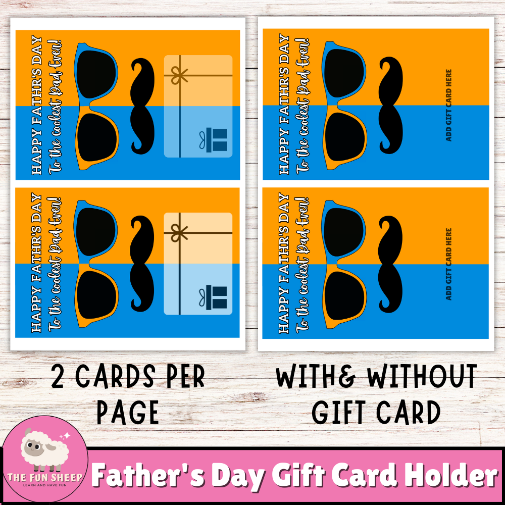 Father's Day Gift Card Holder | Gift Card Holder for Dad SET OF 2 ...
