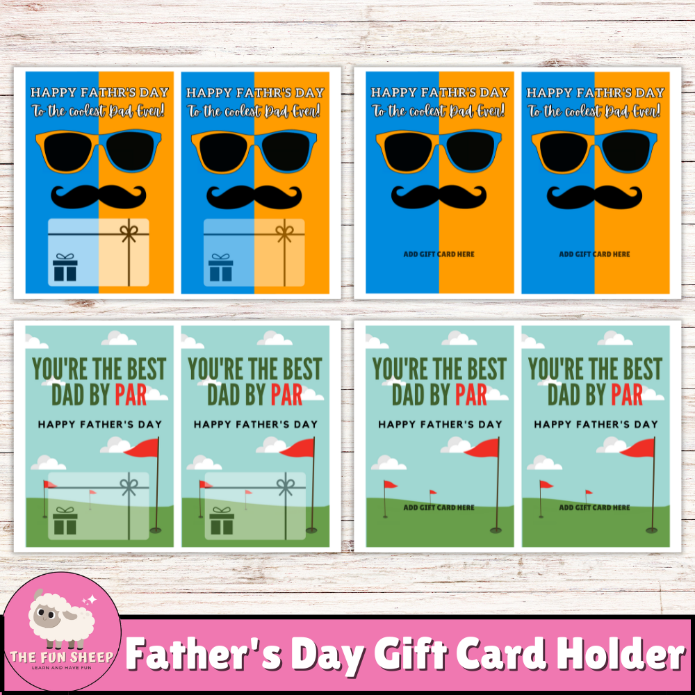 Father's Day Gift Card Holder | Gift Card Holder for Dad SET OF 2 ...