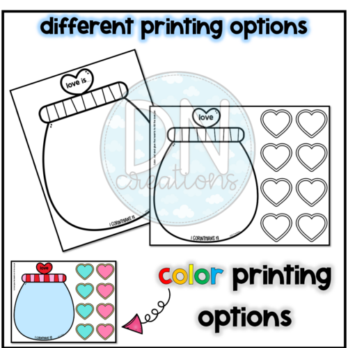 1 Corinthians 13 Bible Craft l Love Jar Craft l Valentine's Day Bible ...