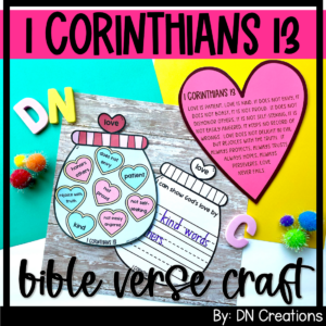 1 Corinthians 13 Bible Craft l Love Jar Craft l Valentine's Day Bible ...