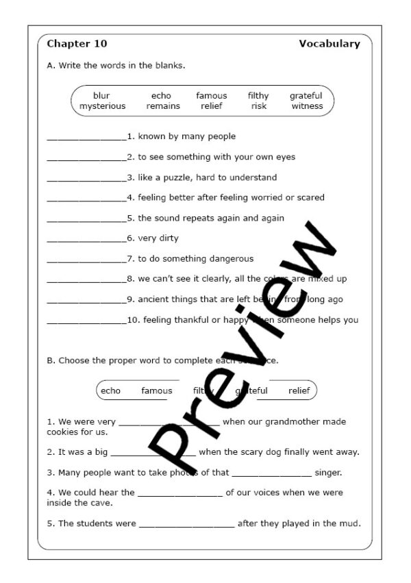 Magic Tree House "Vacation Under the Volcano" worksheets | Made By Teachers