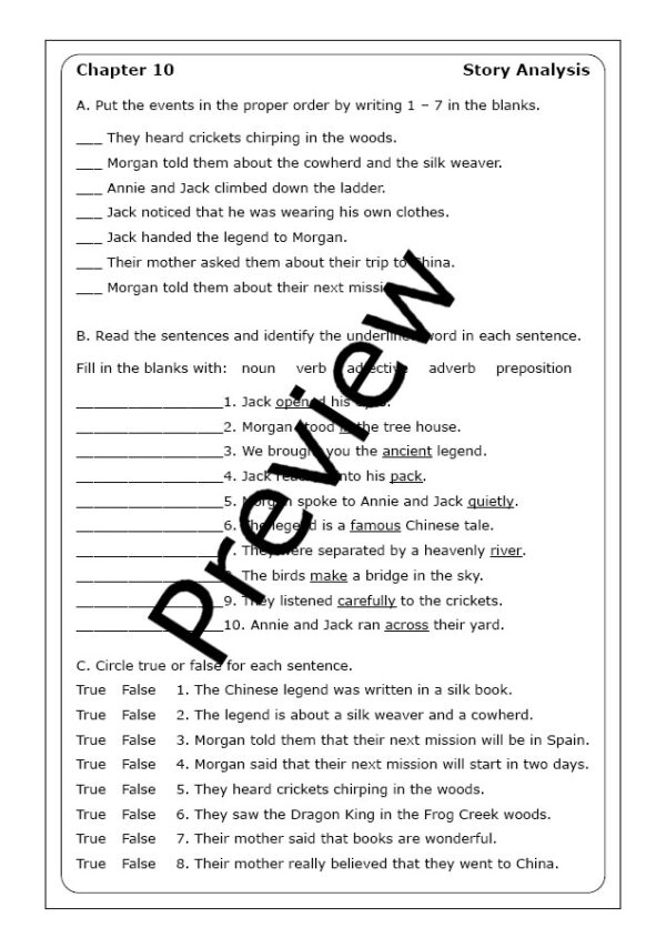 Magic Tree House "Day of the Dragon King" worksheets | Made By Teachers