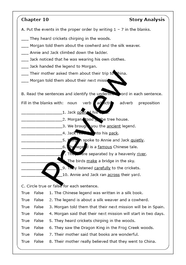 Magic Tree House "Day of the Dragon King" worksheets | Made By Teachers
