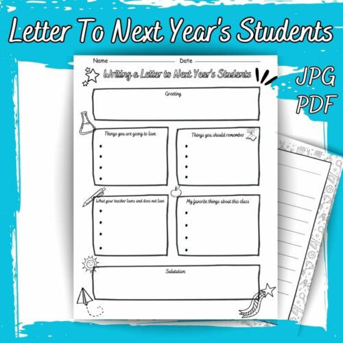 Writing a Letter to Next Year's Students | End of Year Activities ...