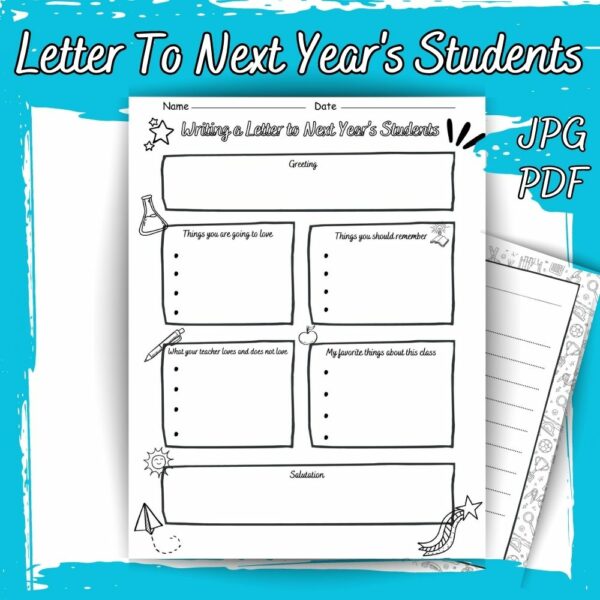 Writing a Letter to Next Year's Students | End of Year Activities ...
