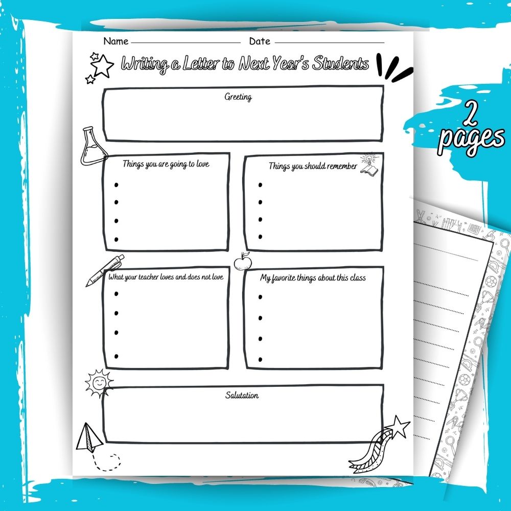 Writing a Letter to Next Year's Students | End of Year Activities ...