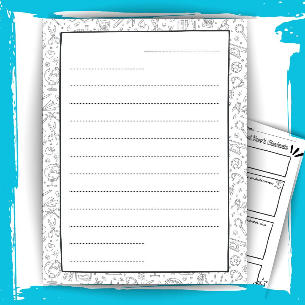 Writing a Letter to Next Year's Students | End of Year Activities ...
