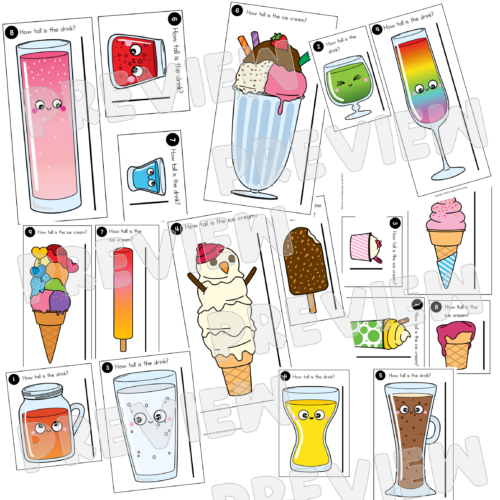 Summer Measurement Task Cards Non Standard Summer Measuring Activities ...