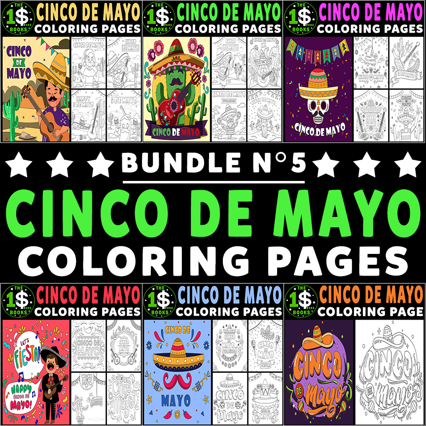 Cinco De Mayo Coloring Pages | 05 May Holiday Coloring Sheets | Made By ...