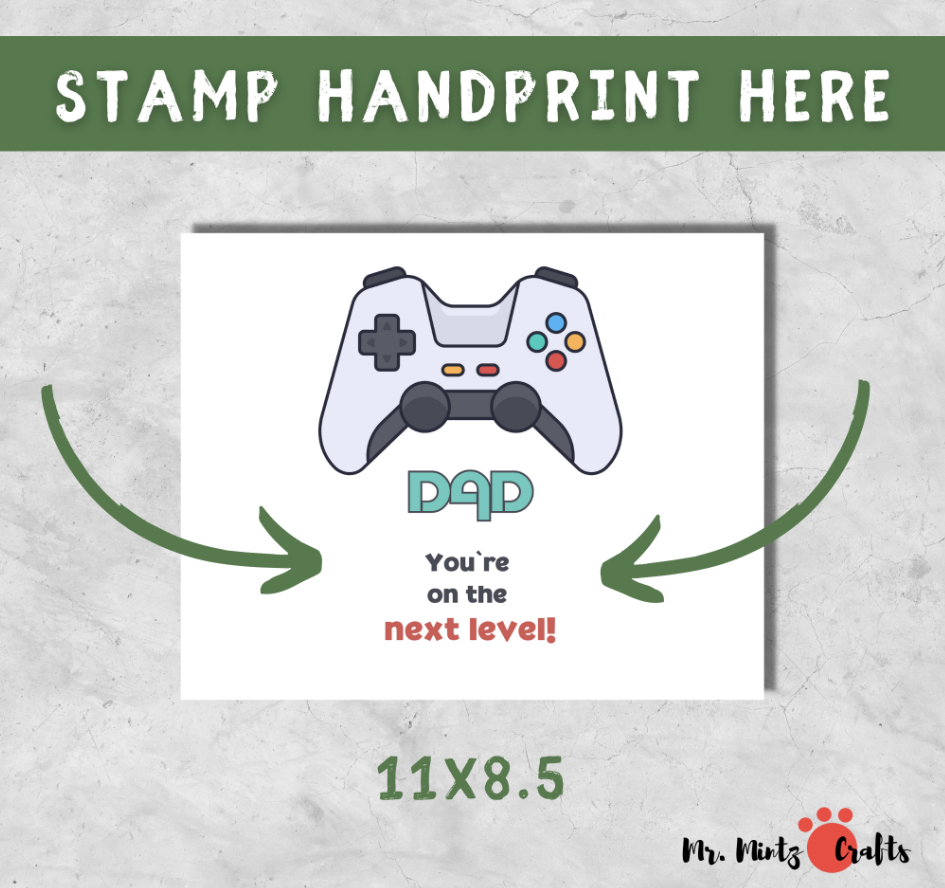 Gamer Dad Handprint Craft | Father’s Day Craft | Made By Teachers