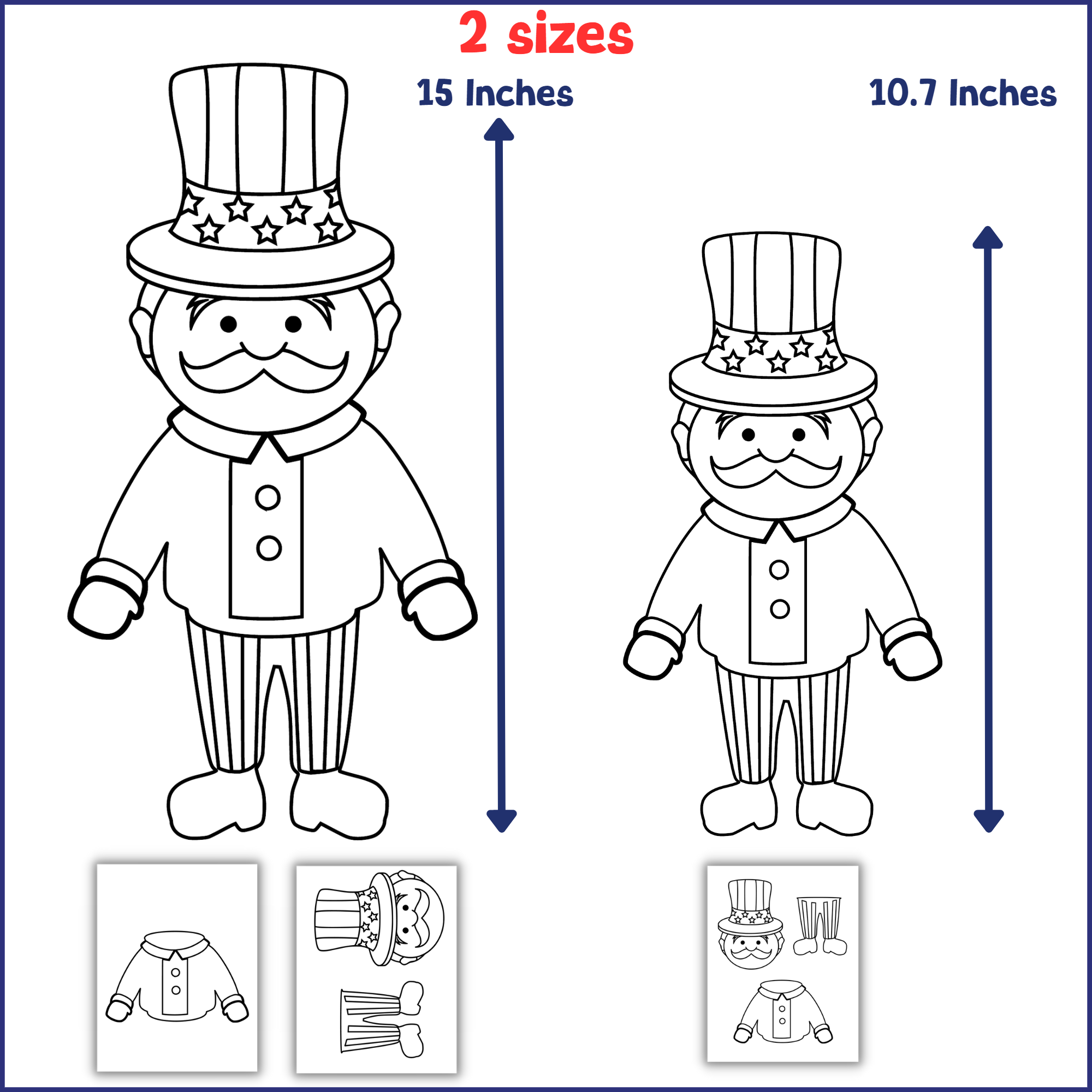 Memorial day crafts - soldier and uncle sam crafts - USA patriotic ...