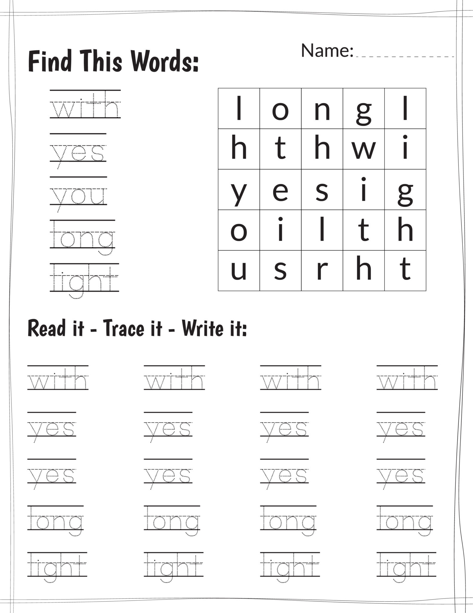Boost Your Child's Reading Skills with Sight Words Puzzle Worksheets ...