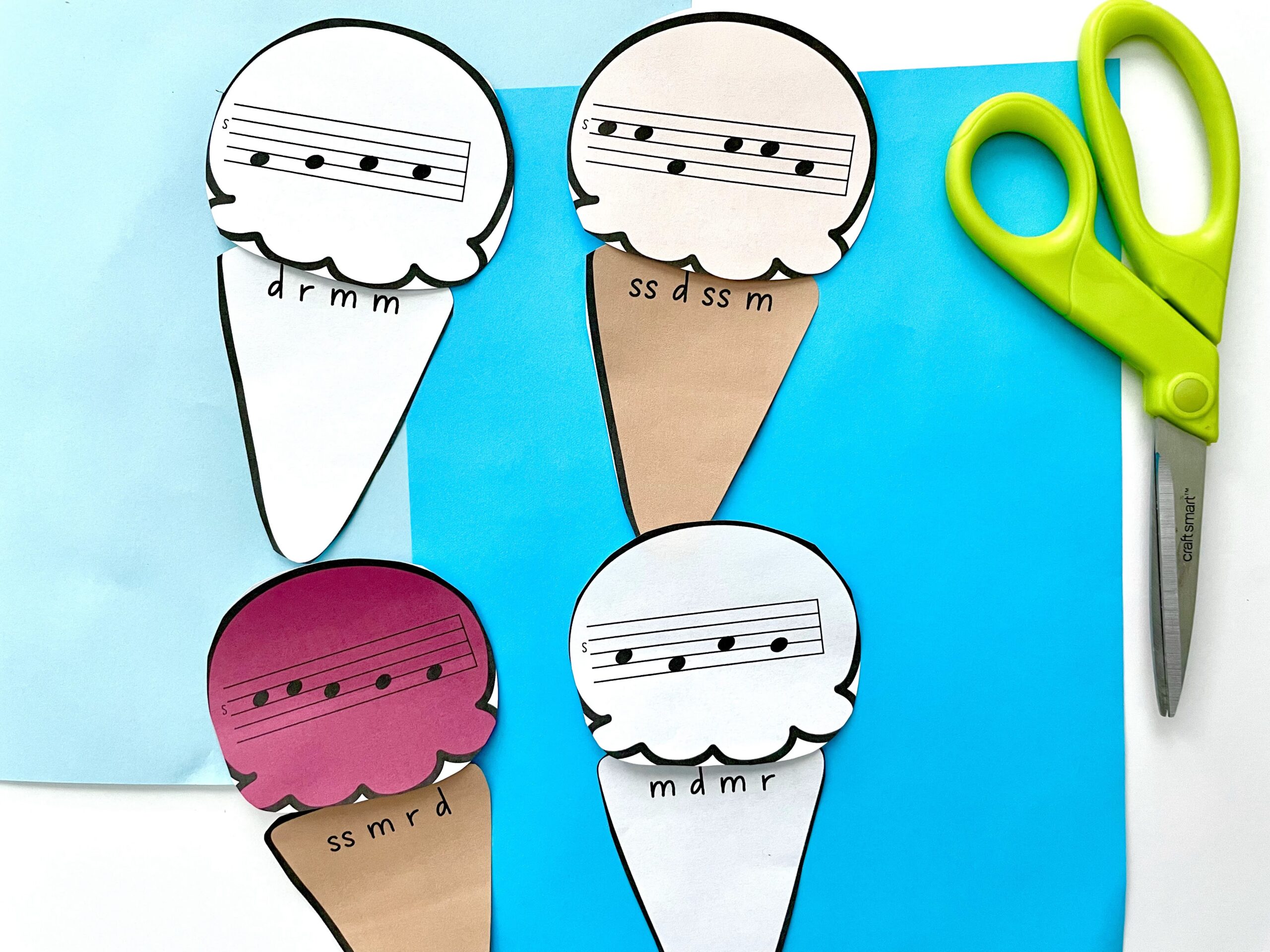 Pentatonic // Ice Cream Solfege Matching Game for Summer or End of Year ...