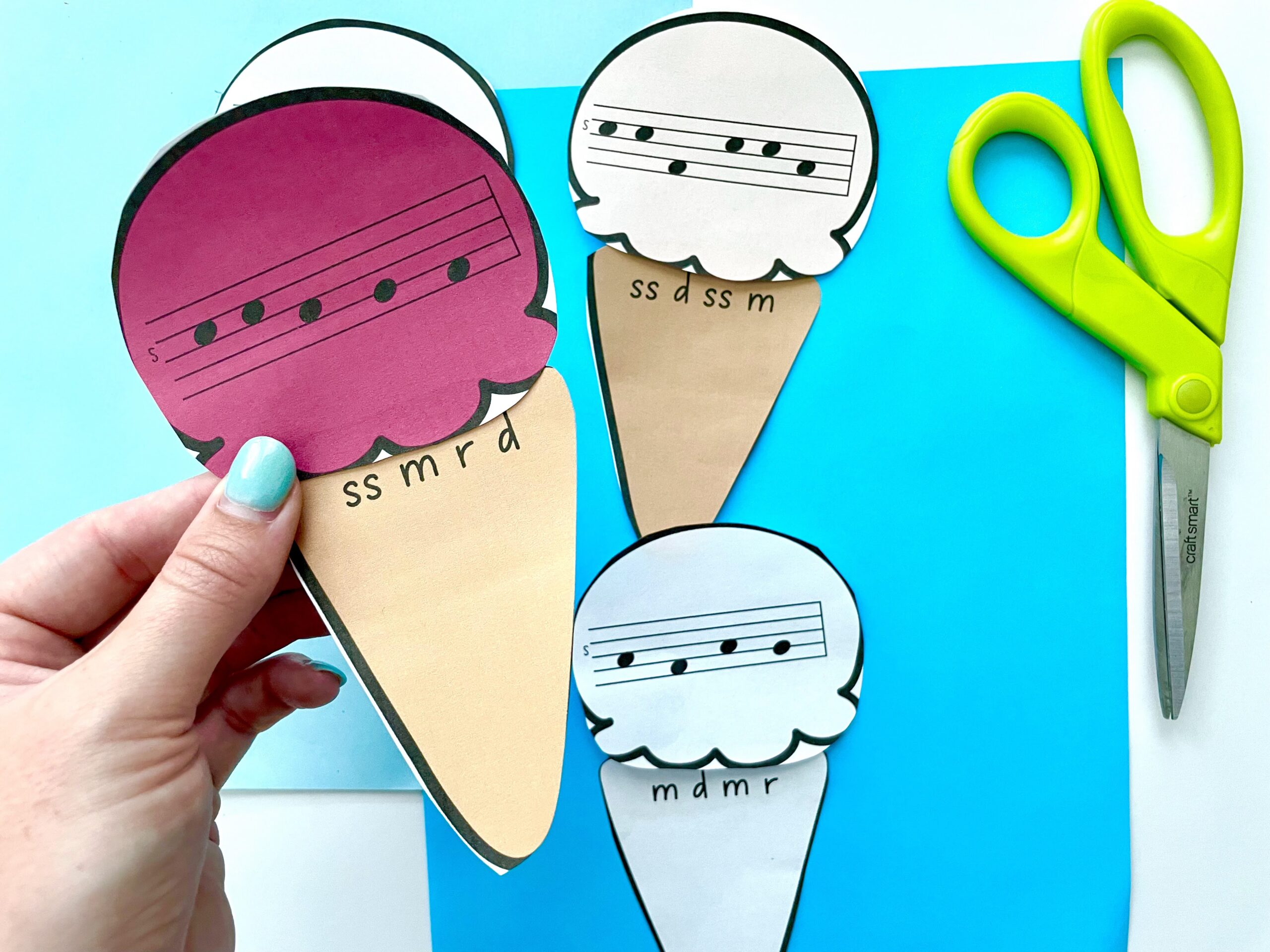 Pentatonic // Ice Cream Solfege Matching Game for Summer or End of Year ...