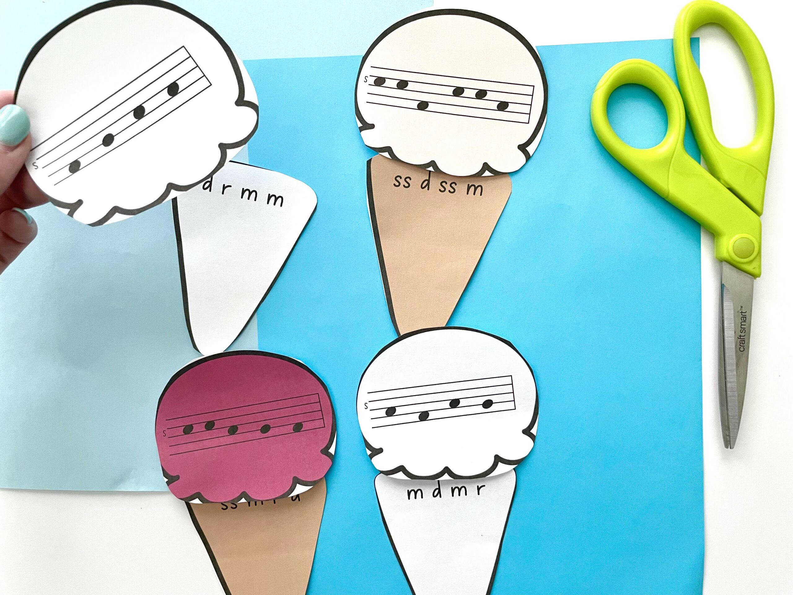 Pentatonic // Ice Cream Solfege Matching Game for Summer or End of Year ...