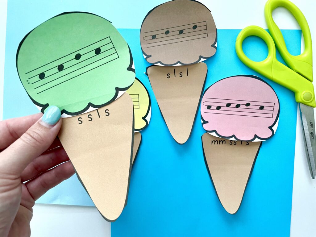 Ice Cream Solfege Matching Game BUNDLE for Summertime or End of Year in ...