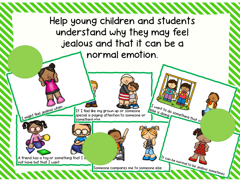 Jealousy Social Skills Story and Visuals | Made By Teachers