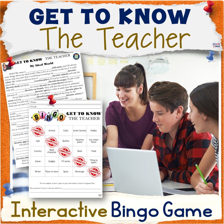Get To Know The Teacher, Back to School Activity Bingo Game - Print and ...