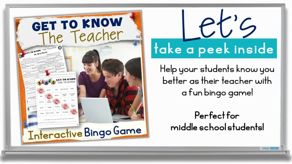 Get To Know The Teacher, Back to School Activity Bingo Game - Print and ...