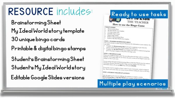 Get To Know The Teacher, Back to School Activity Bingo Game - Print and ...