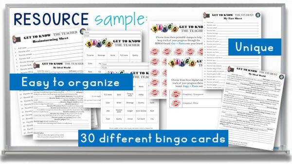 Get To Know The Teacher, Back to School Activity Bingo Game - Print and ...