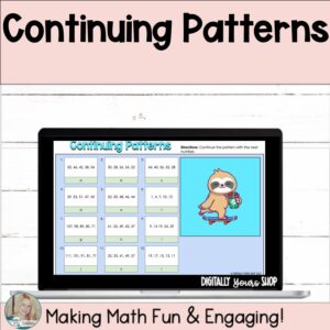 Continuing Patterns Digital Self-Checking Activity | Made By Teachers