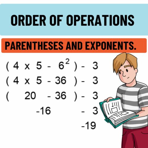 PEMDAS Problems Order of Operations Worksheets - Basic with Parentheses ...