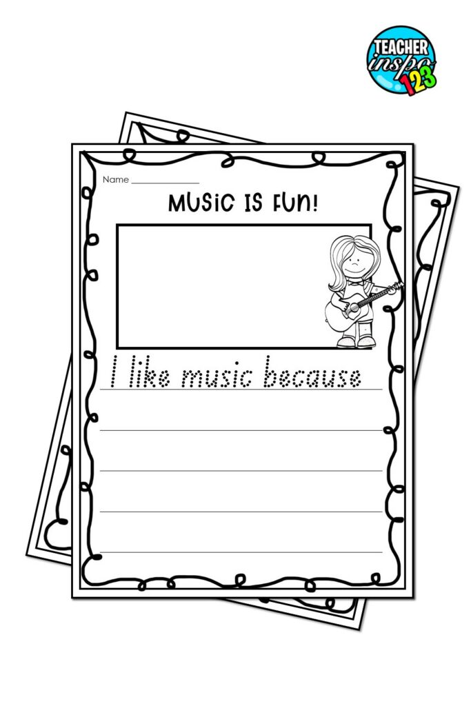 Music Worksheets - Music Sub - Elementary Music Centers | Made By Teachers
