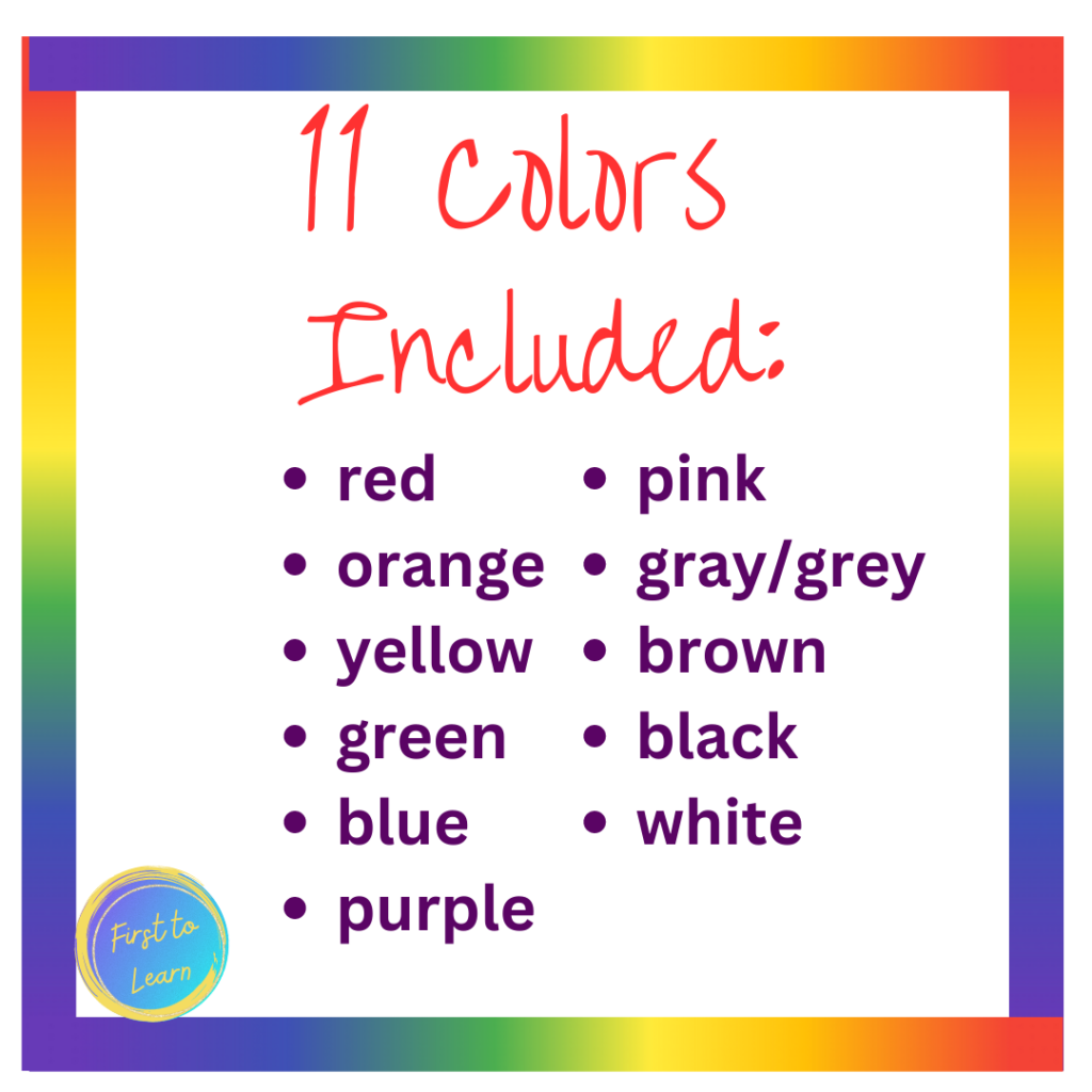 Color Word Posters | Made By Teachers