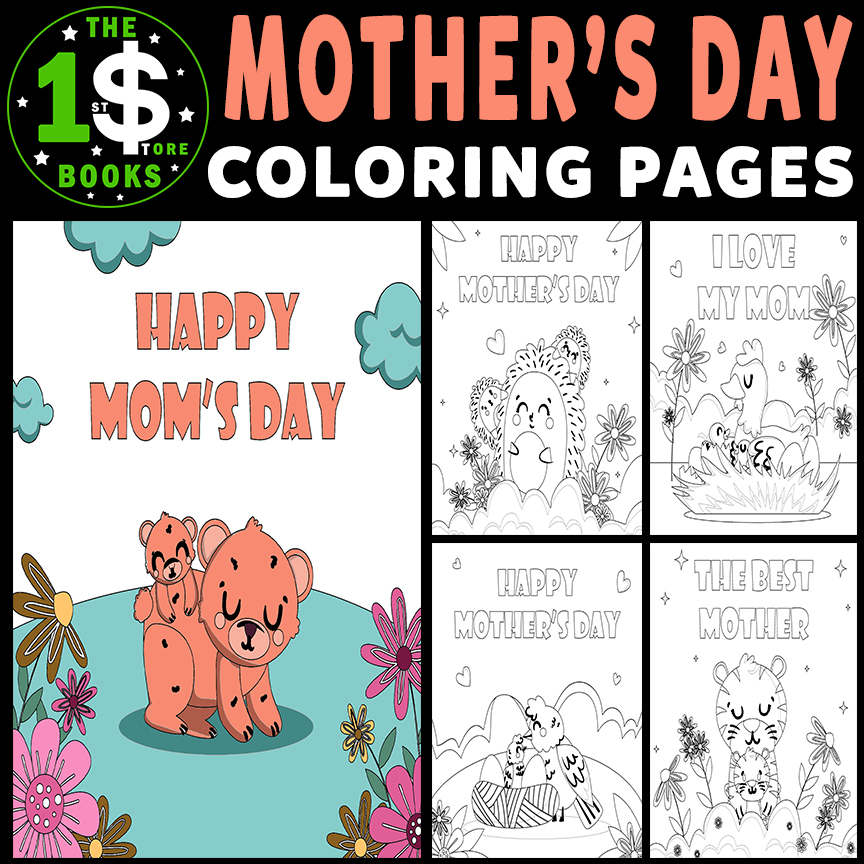 Mother’s Day Coloring Pages | 14 May Holiday Coloring Sheets | Made By ...