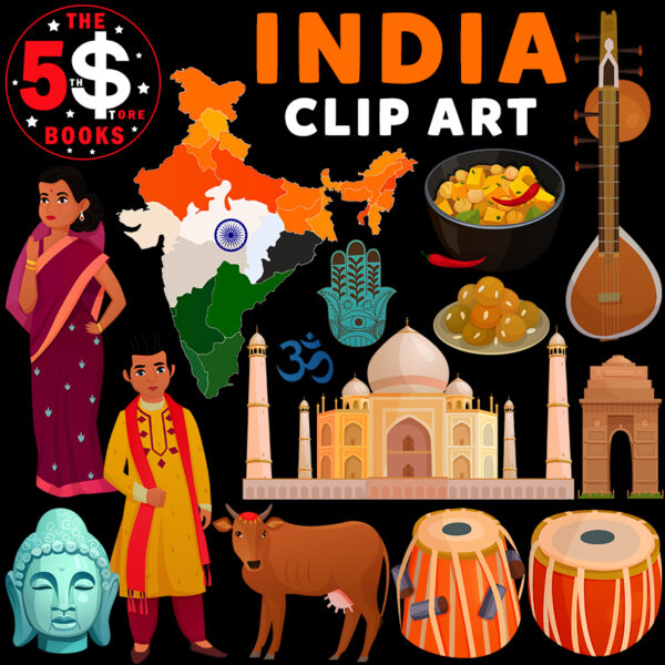 India Clipart - 16 Items | Made By Teachers