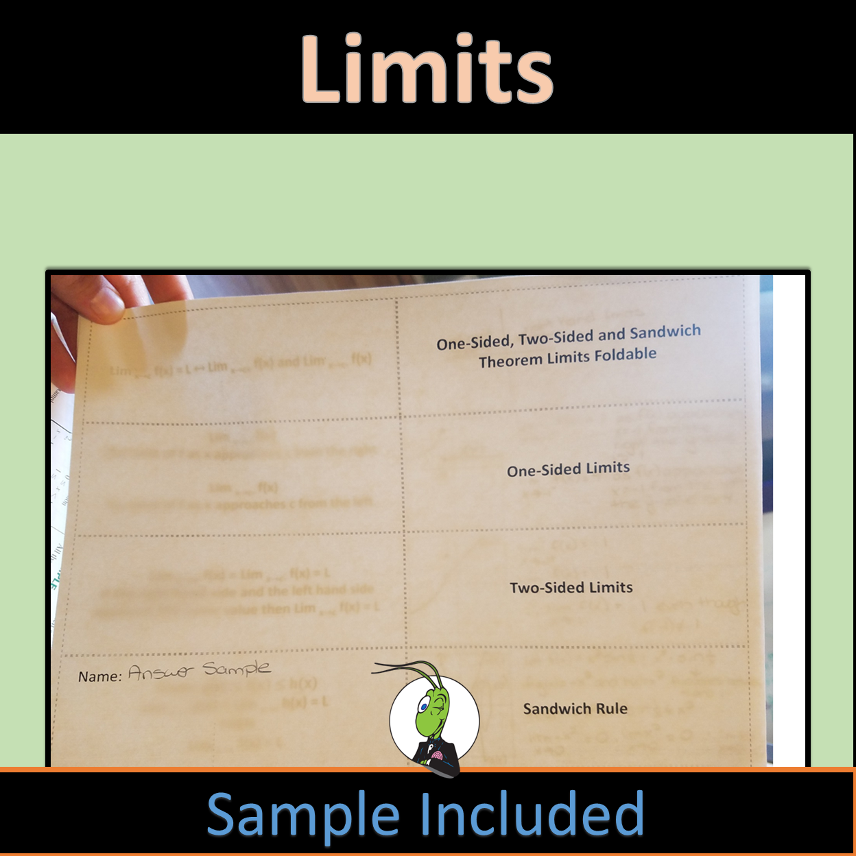AP Calc Limits Graphic Organizer | Made By Teachers