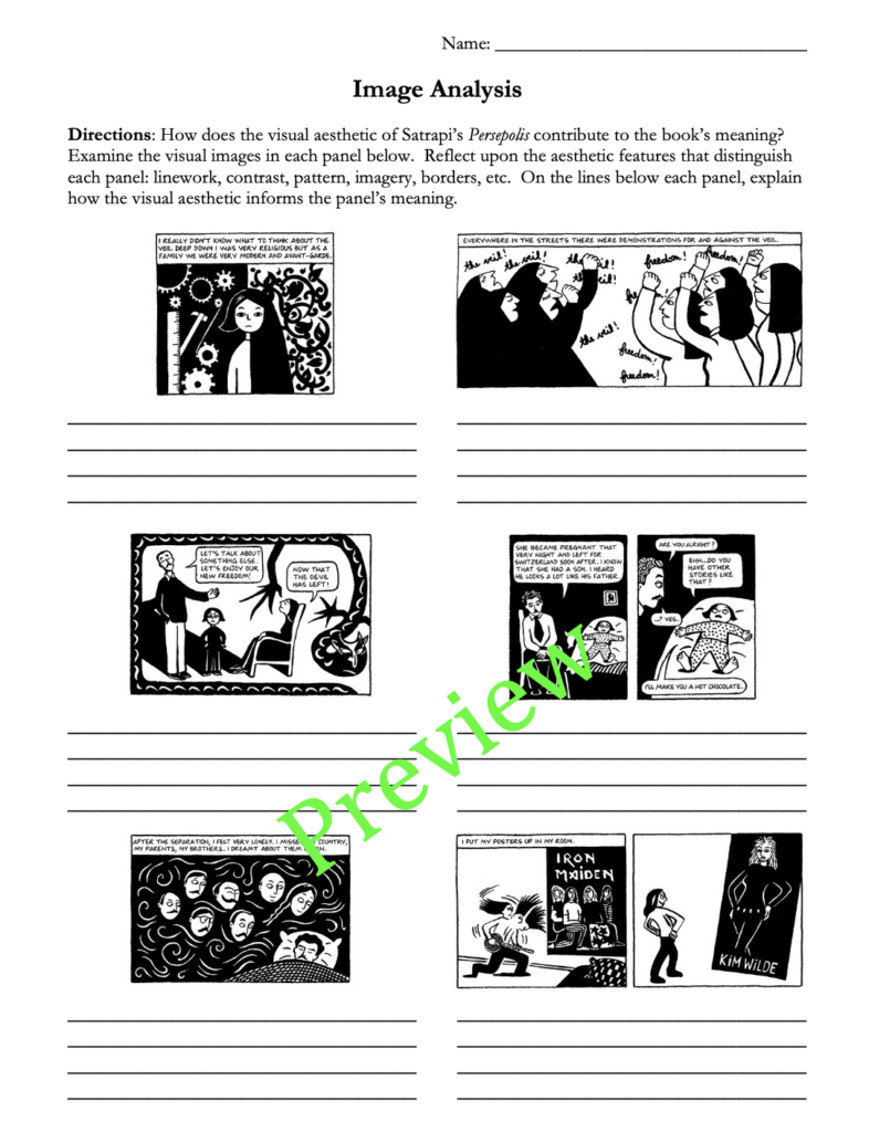 Persepolis COMPLETE UNIT | EDITABLE Unit on BOTH Volumes | Discussion ...