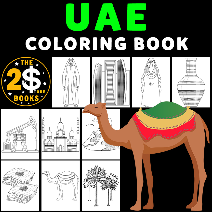 UAE Tracing And Coloring Pages For Kids - 18 Sheets | Made By Teachers