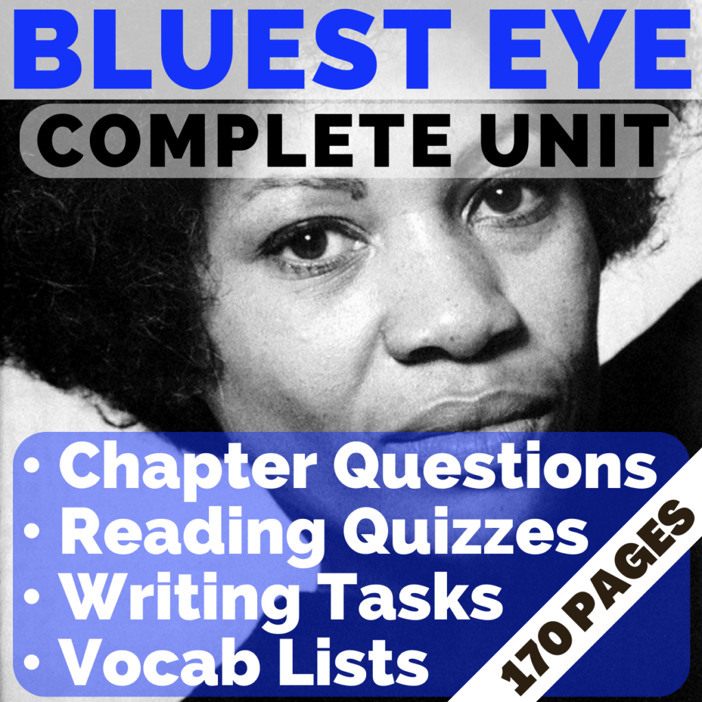The Bluest Eye COMPLETE UNIT: Discussion Questions, Worksheets, Quizzes ...